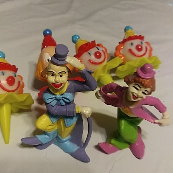 Kitchen | Set Of 6 Clown Cake Topper | Poshmark